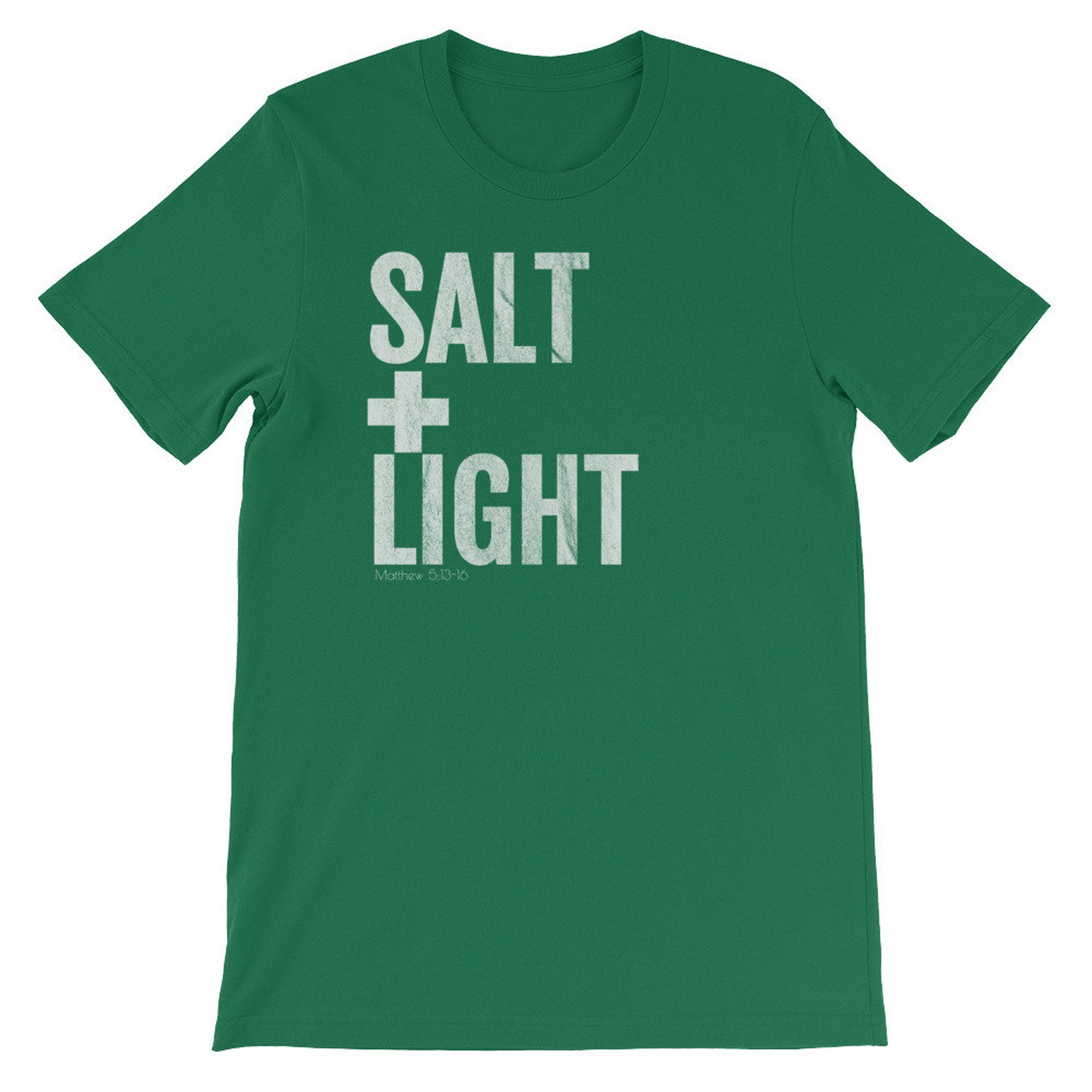 Salt & Light Cross Bible Christian Matthew 5:13-17 Reference White ...