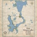 Iowa Great Lakes Old West Style Map - Etsy