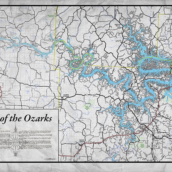 Lake Ozark Map With Mile Markers