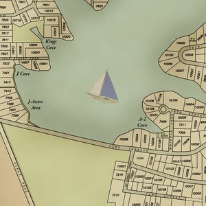 Weatherby Lake Classic Map - Etsy