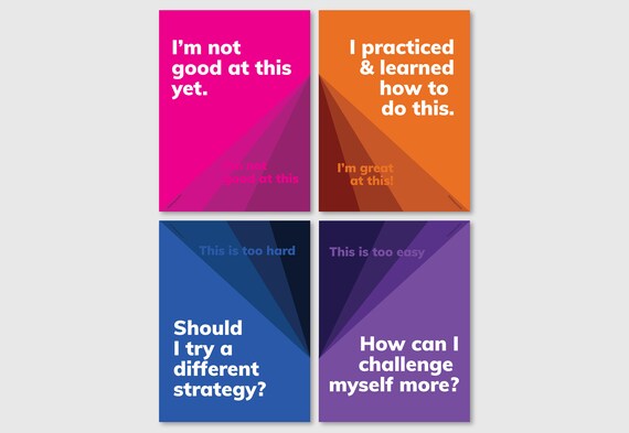 Items similar to Growth mindset classroom poster series (download) on Etsy