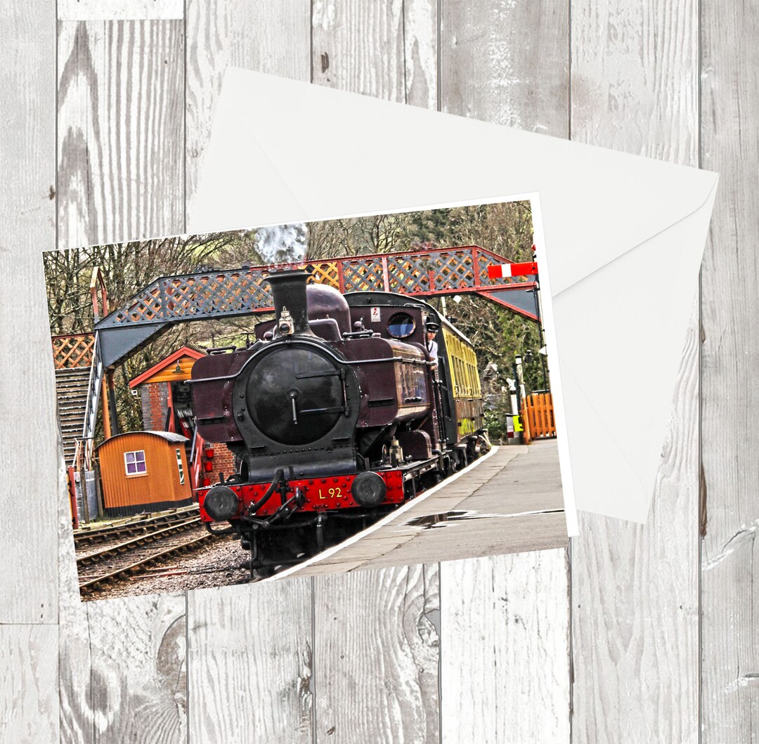 Steam Engine Greetings Card, 'steams Up', Photographic Image - Etsy