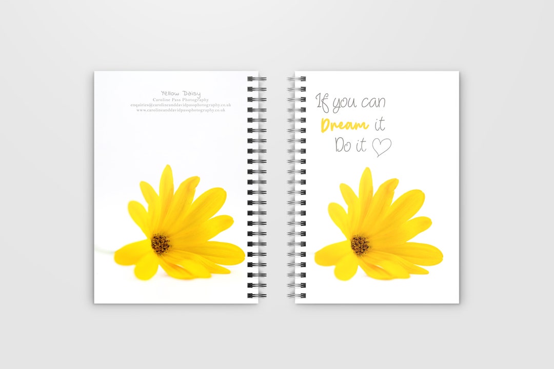 A5 or A6 Spiral Bound Notebook, Journal 'if You Can Dream It, Do It ...
