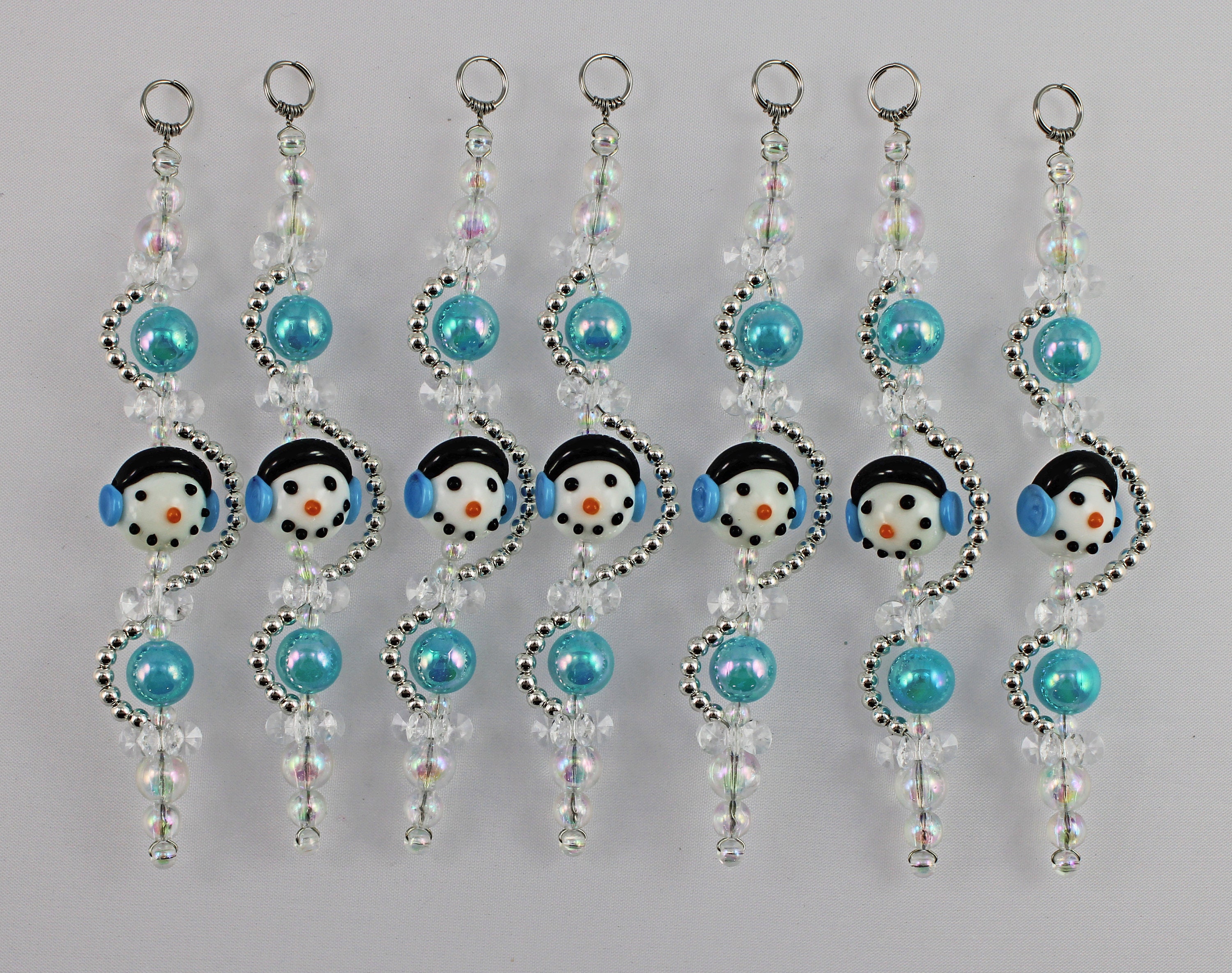 Snowman W/ Earmuffs Icicle Ornament - Etsy