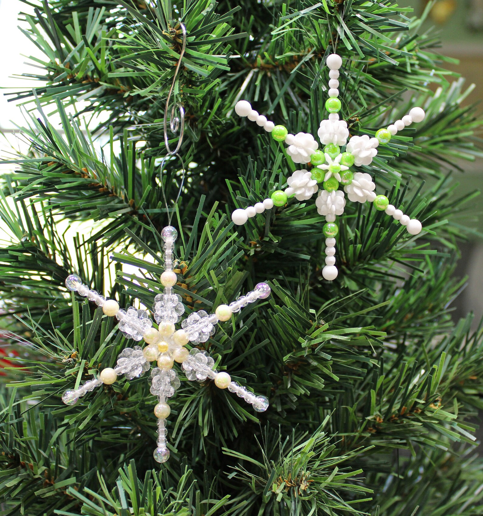 Pearl Snowflake Large - Etsy