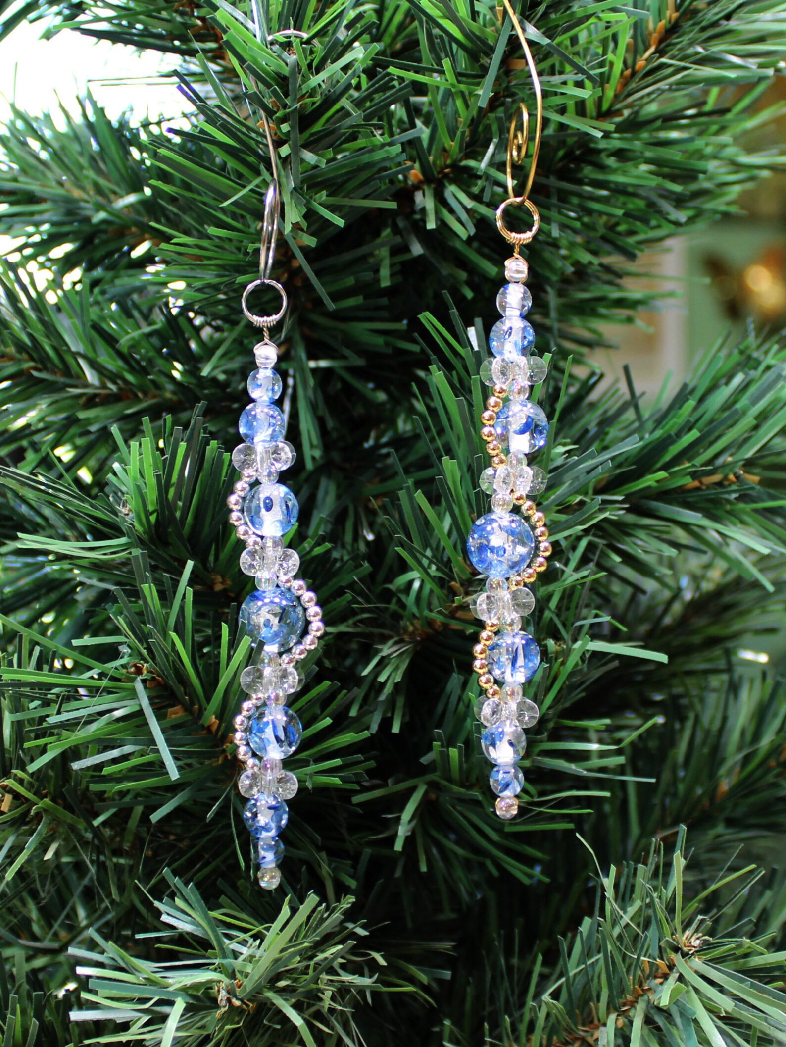 Icicles W/ Imitation Amber Resin Beads | Etsy