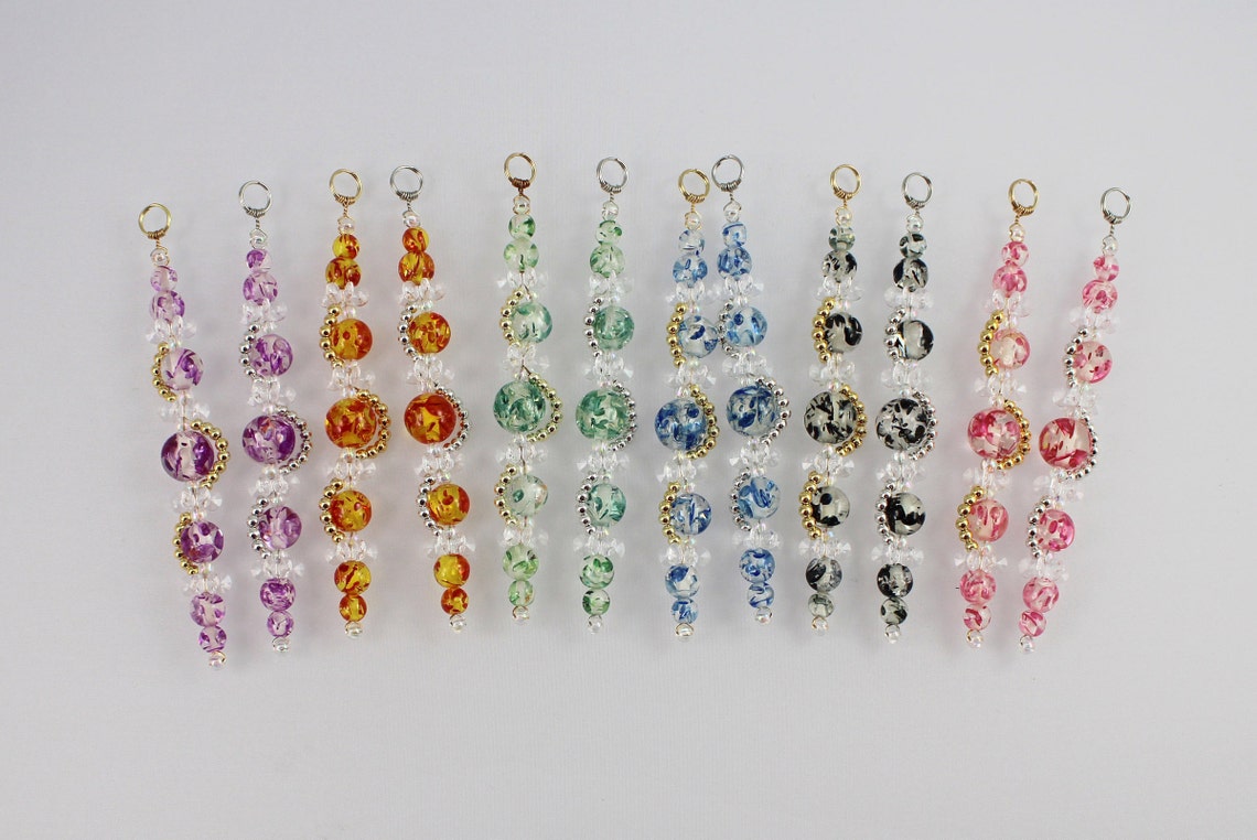 Icicles W/ Imitation Amber Resin Beads | Etsy