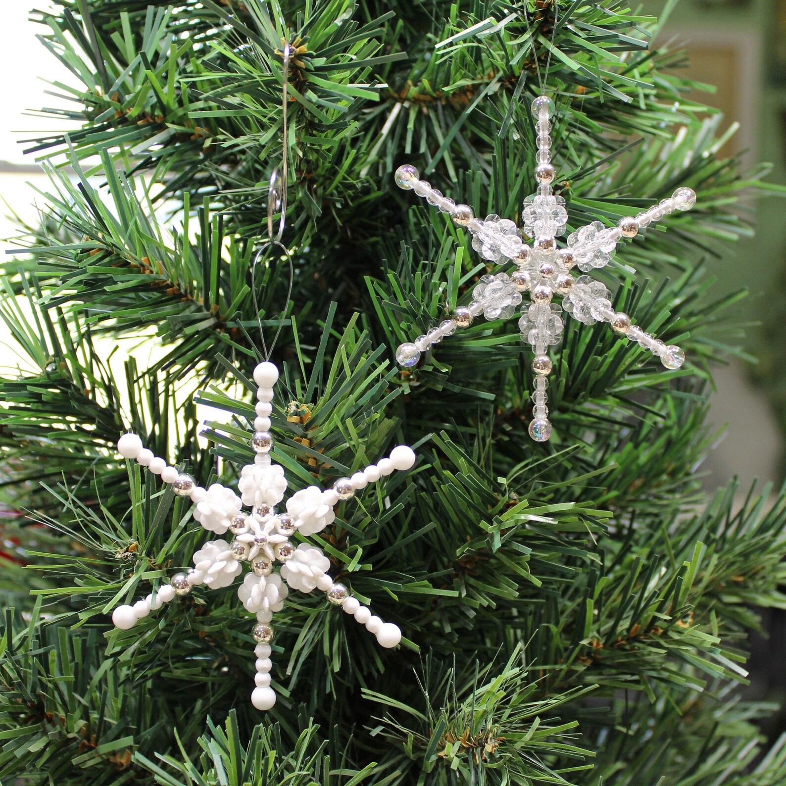 Pearl Snowflake Large - Etsy