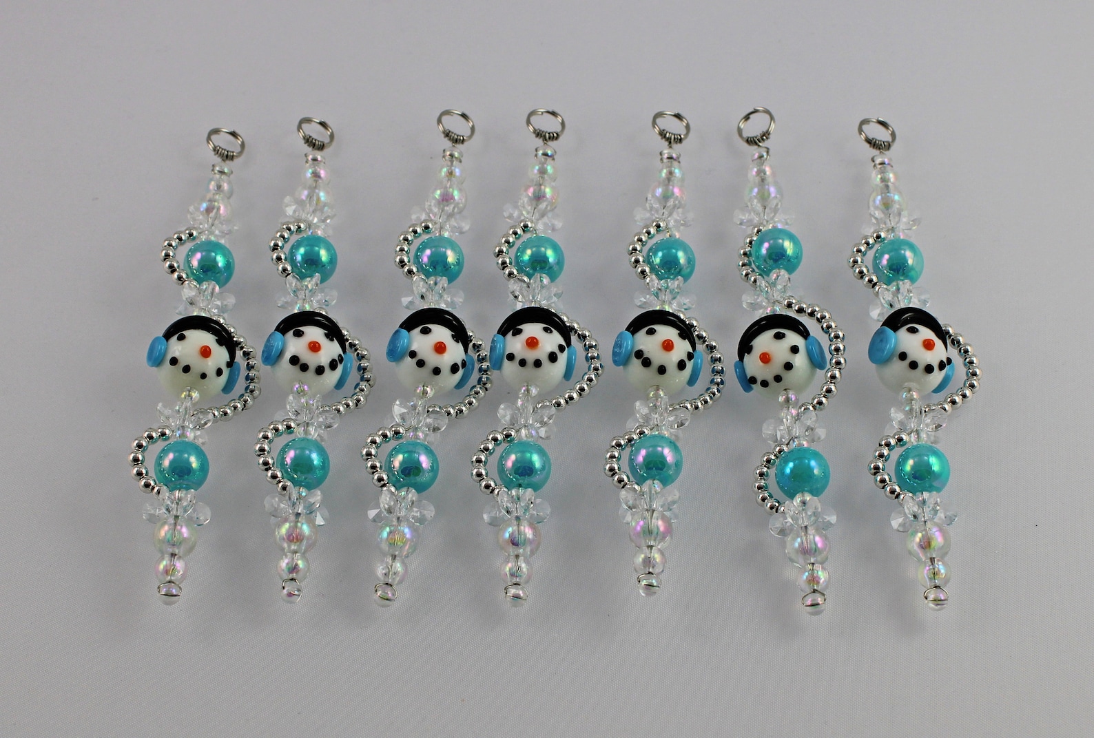 Snowman W/ Earmuffs Icicle Ornament - Etsy