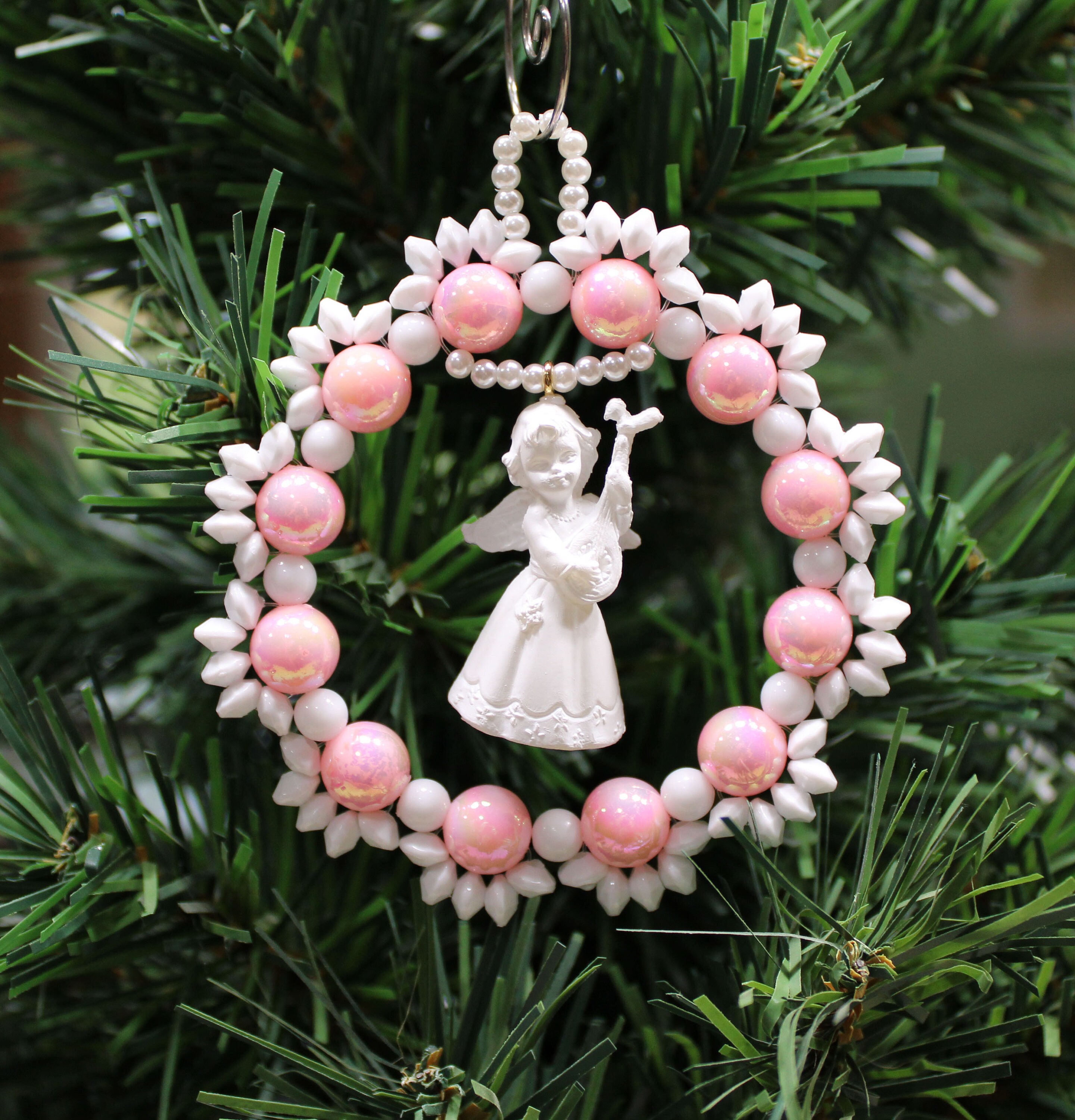 Corona con ángel Acento blanco - Etsy España