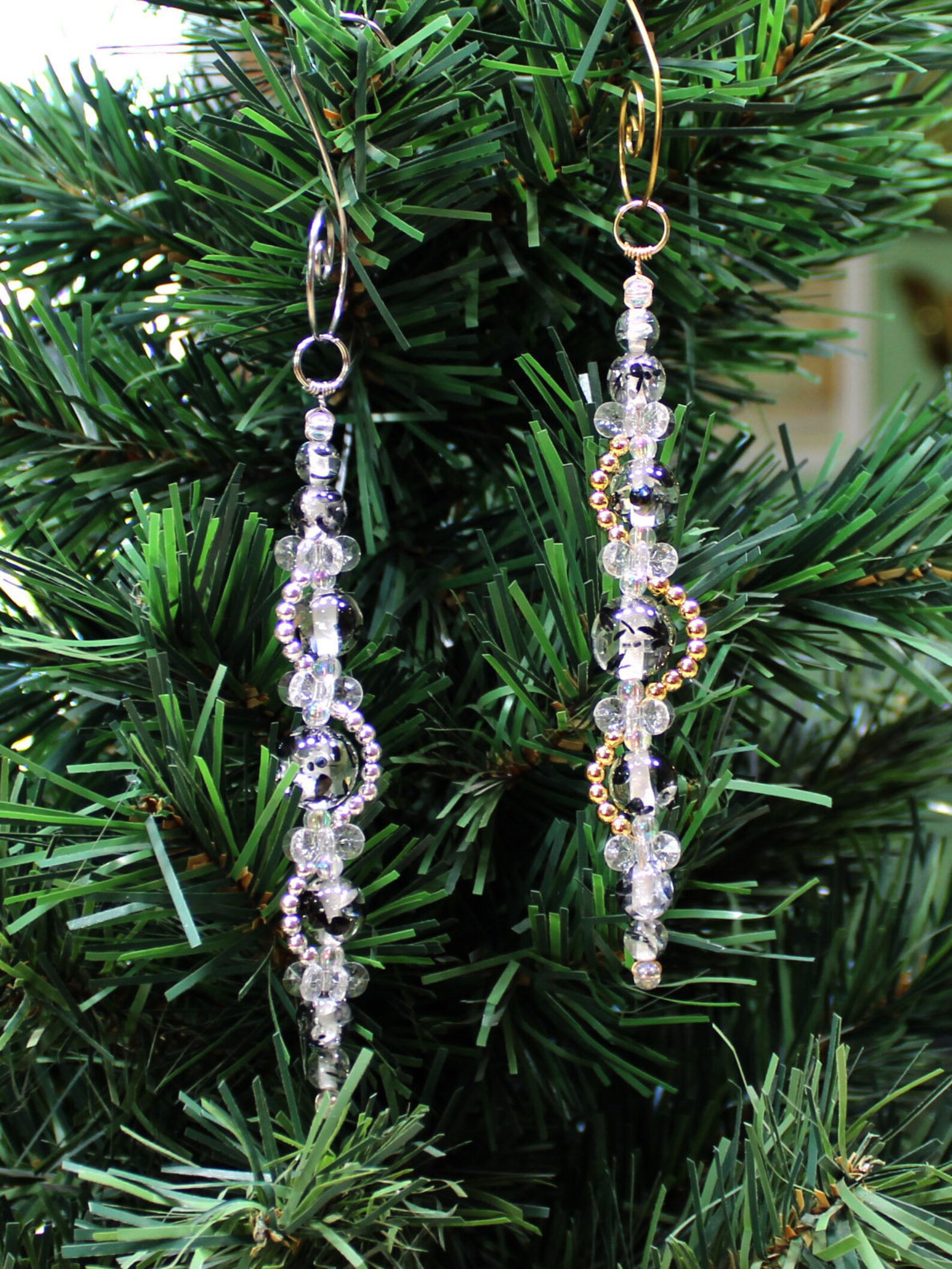 Icicles W/ Imitation Amber Resin Beads | Etsy