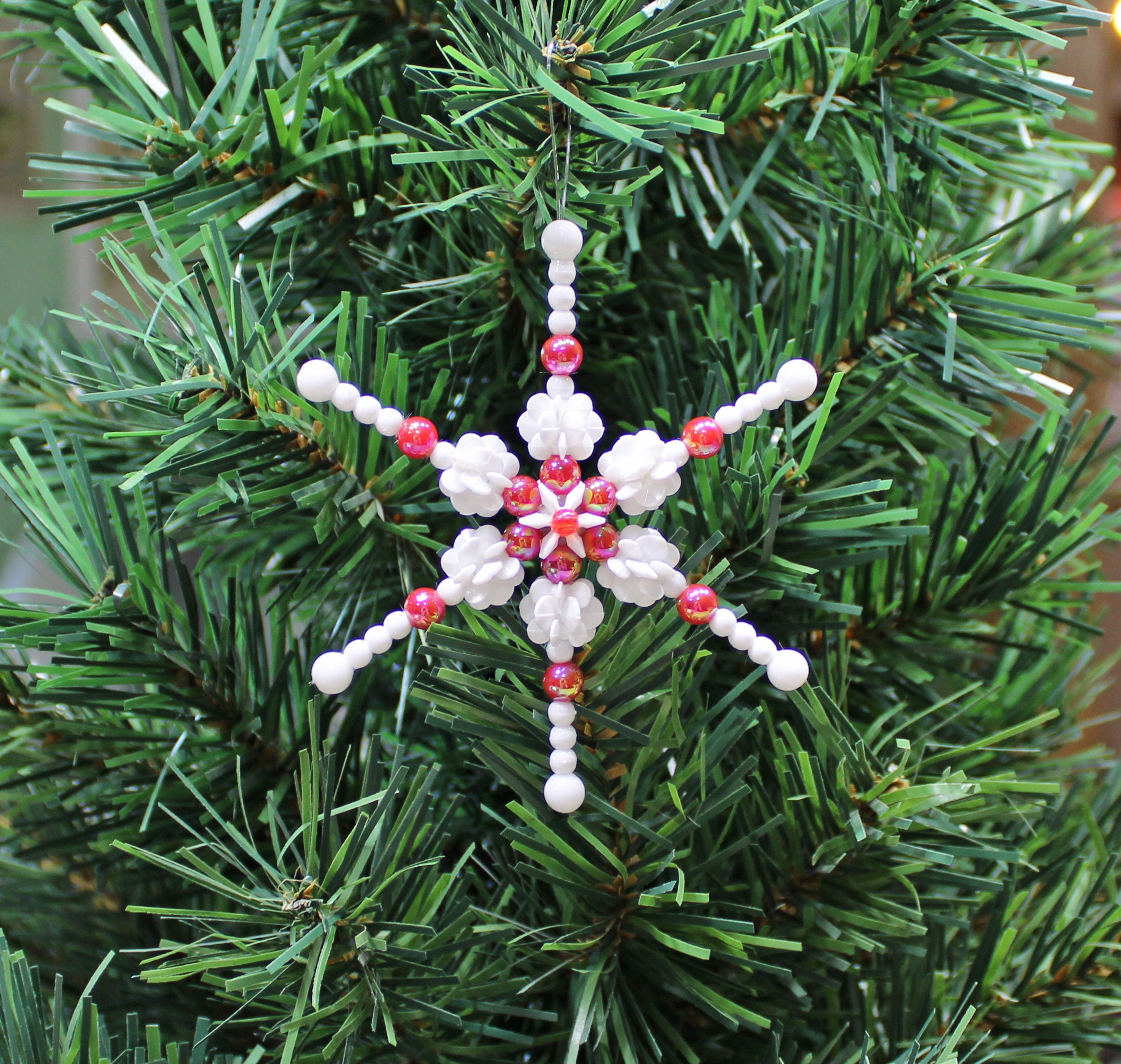 Pearl Snowflake Large - Etsy