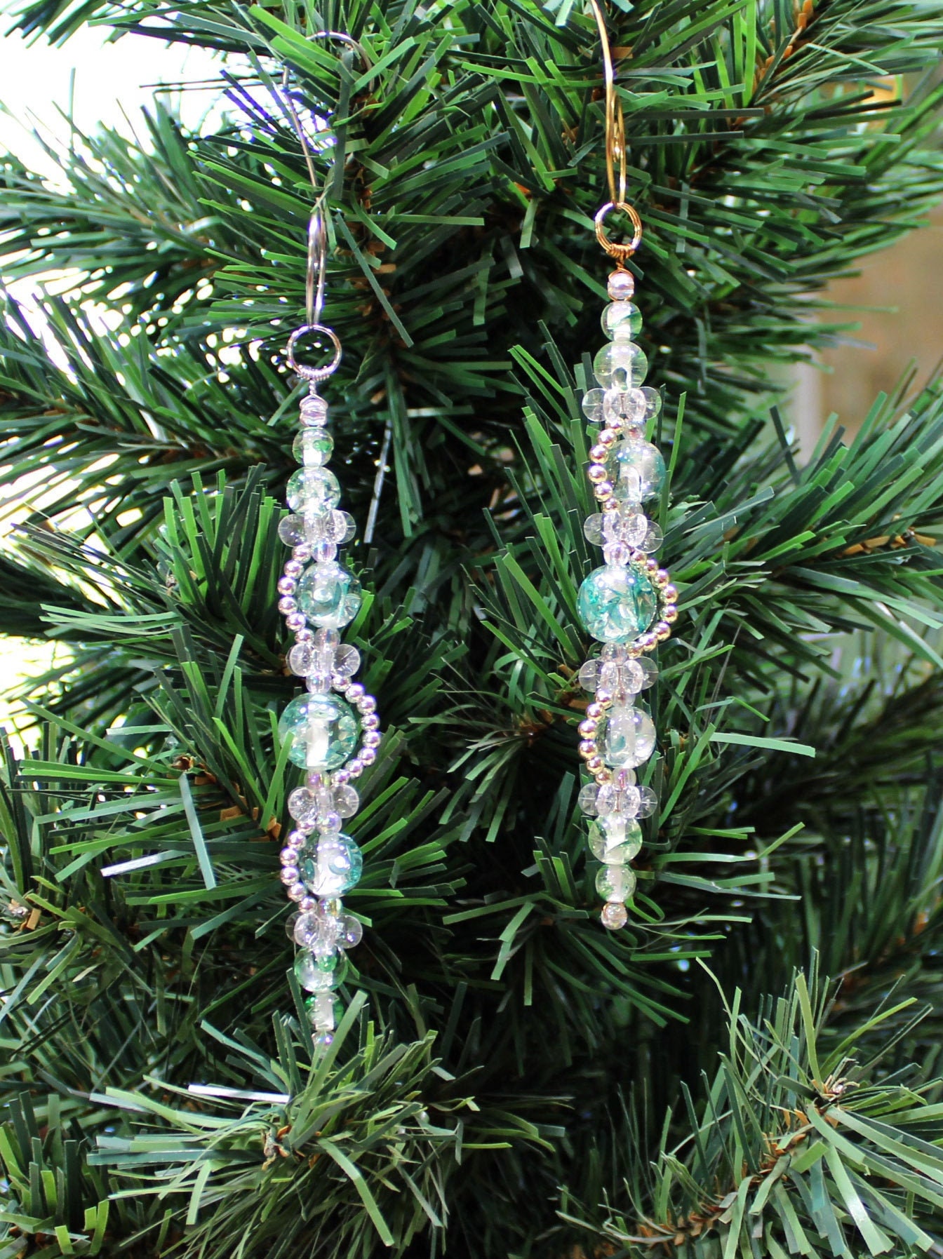 Icicles W/ Imitation Amber Resin Beads - Etsy