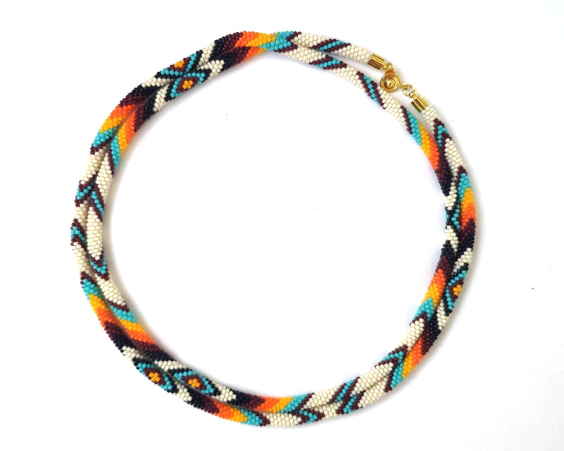 Native American Indian Style Necklace Thin Rope Necklace Long - Etsy ...