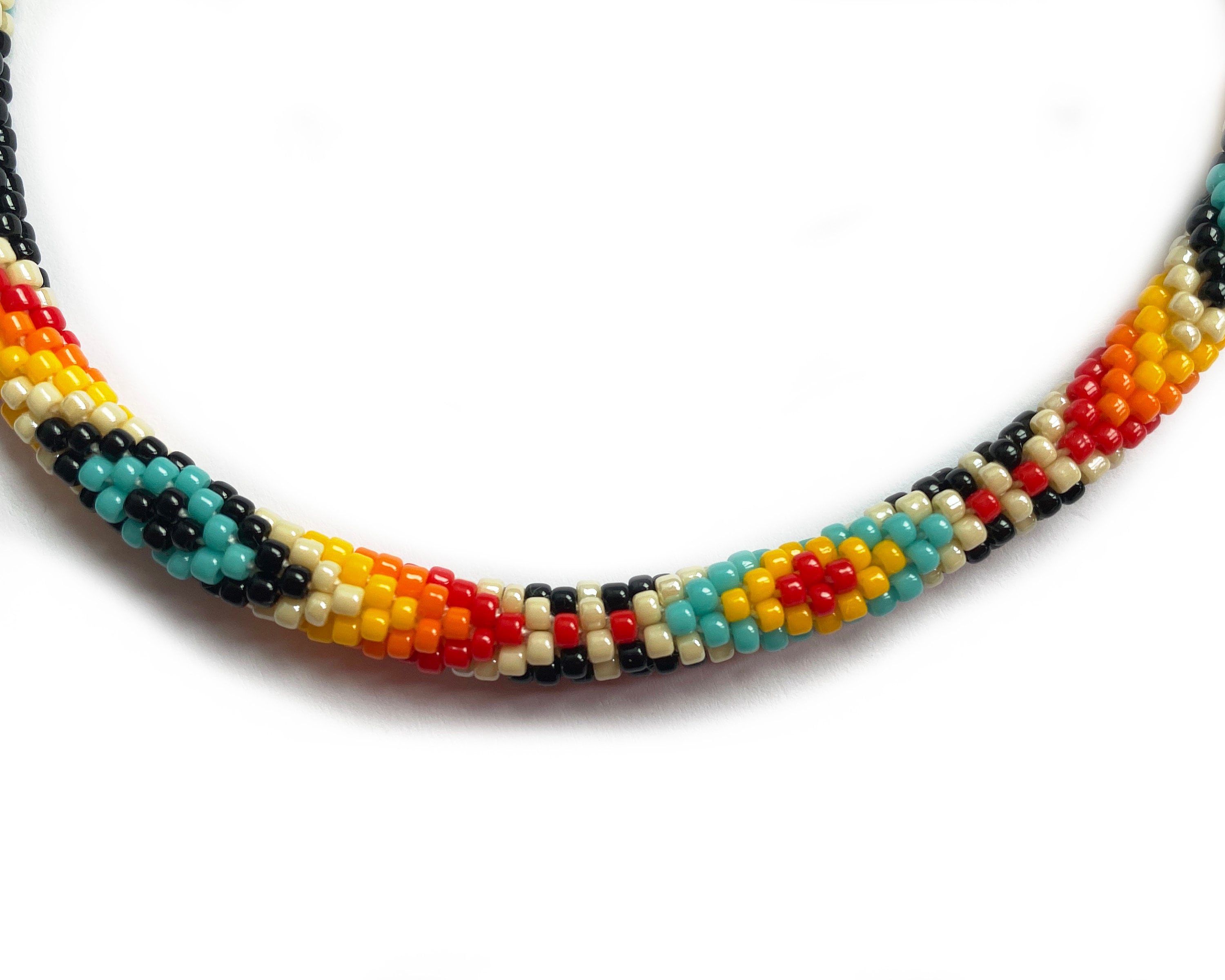 Native Style Beaded Necklace Ethnic Necklace American Traditional ...