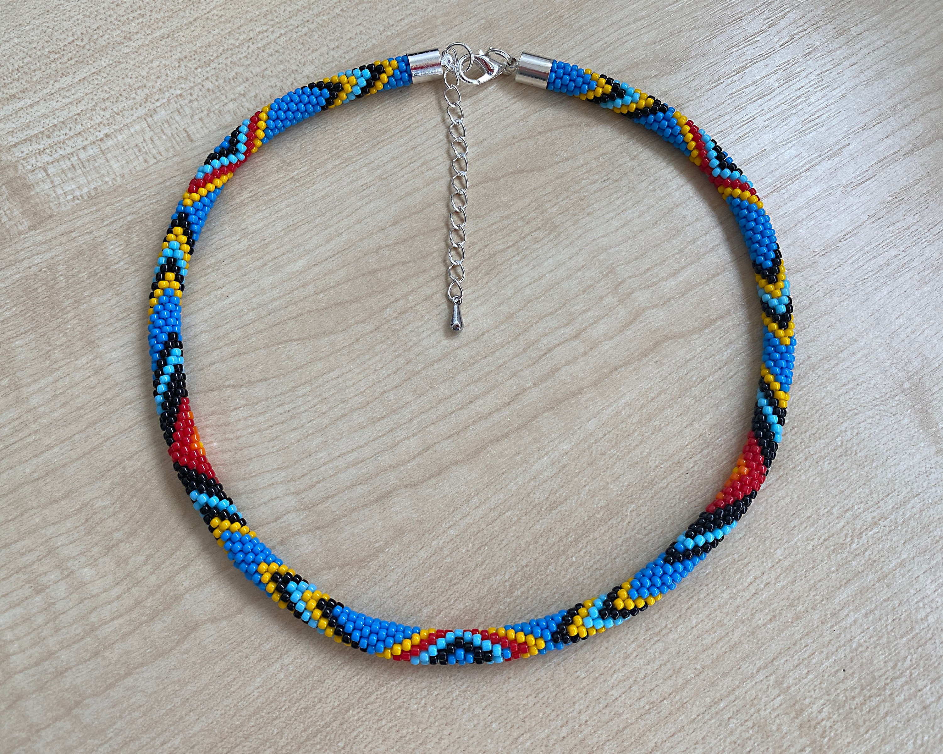 Native Inspired Necklace American Style Jewelry Thin Rope Necklace ...