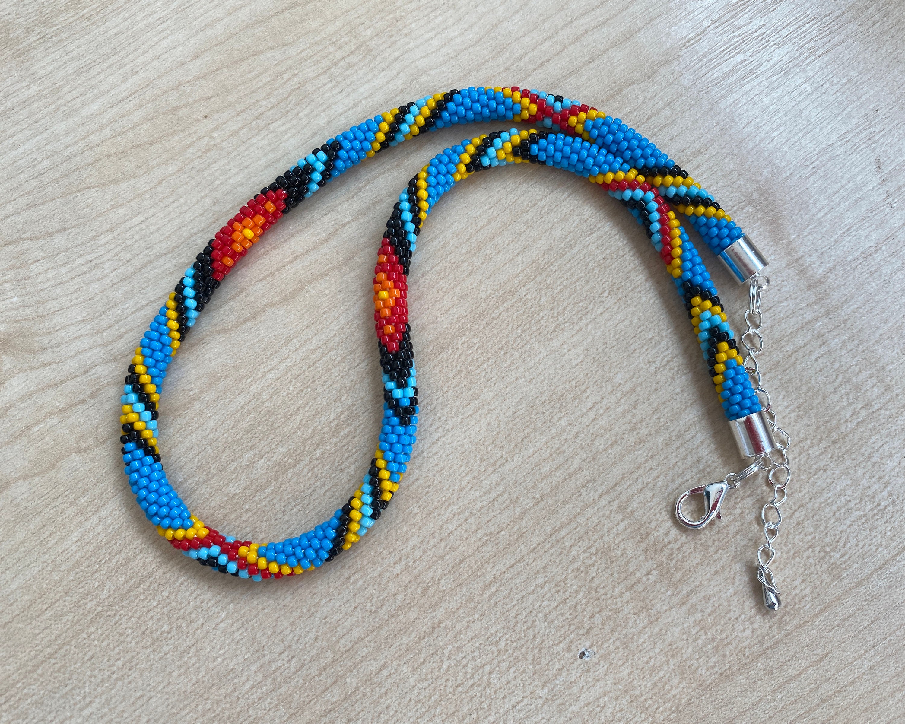 Native Inspired Necklace American Style Jewelry Thin Rope Necklace ...