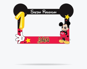 Personalized Minnie Mouse Photo Booth Frame | Minnie Mouse Selfie Frame ...