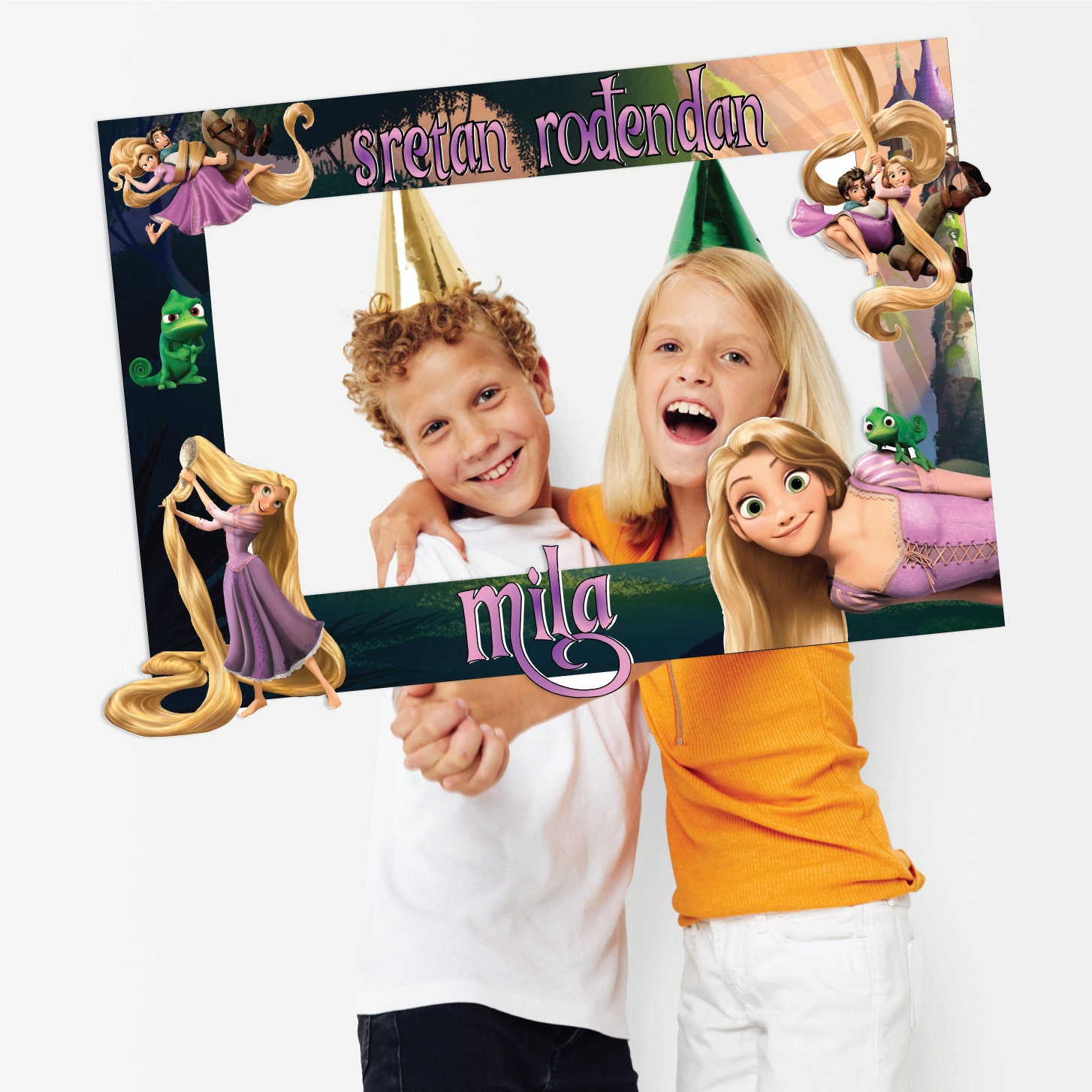 DIGITAL FILE Rapunzel Birthday Photo Booth Frame - Etsy