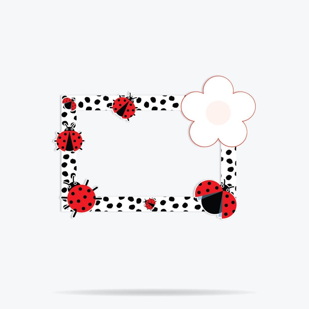 DIGITAL FILE Ladybug Birthday Photo Booth Frame, Ladybug Birthday Frame ...