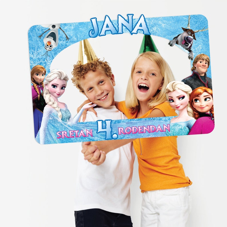 Personalized Frozen Photo Booth Frame | Frozen Selfie Frame | Frozen ...