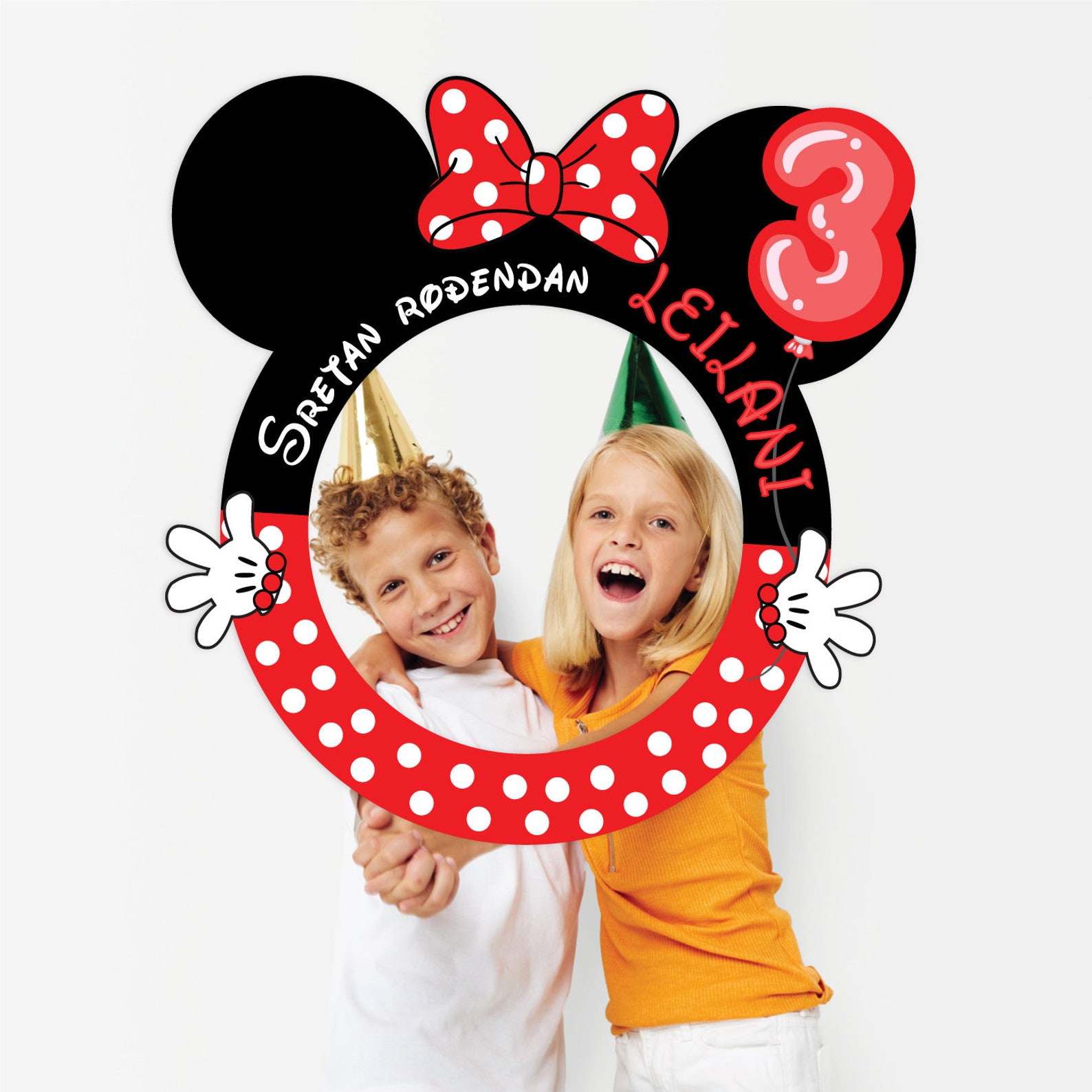 DIGITAL DOWNLOAD Minnie Mouse Photo Booth Frame | Minnie Mouse Selfie ...