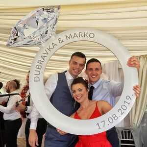 DIGITAL DOWNLOAD Personalized Bachelorette Ring Photo Booth Frame | Hen ...