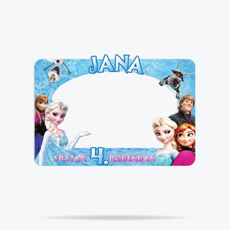 Personalized Frozen Photo Booth Frame | Frozen Selfie Frame | Frozen ...