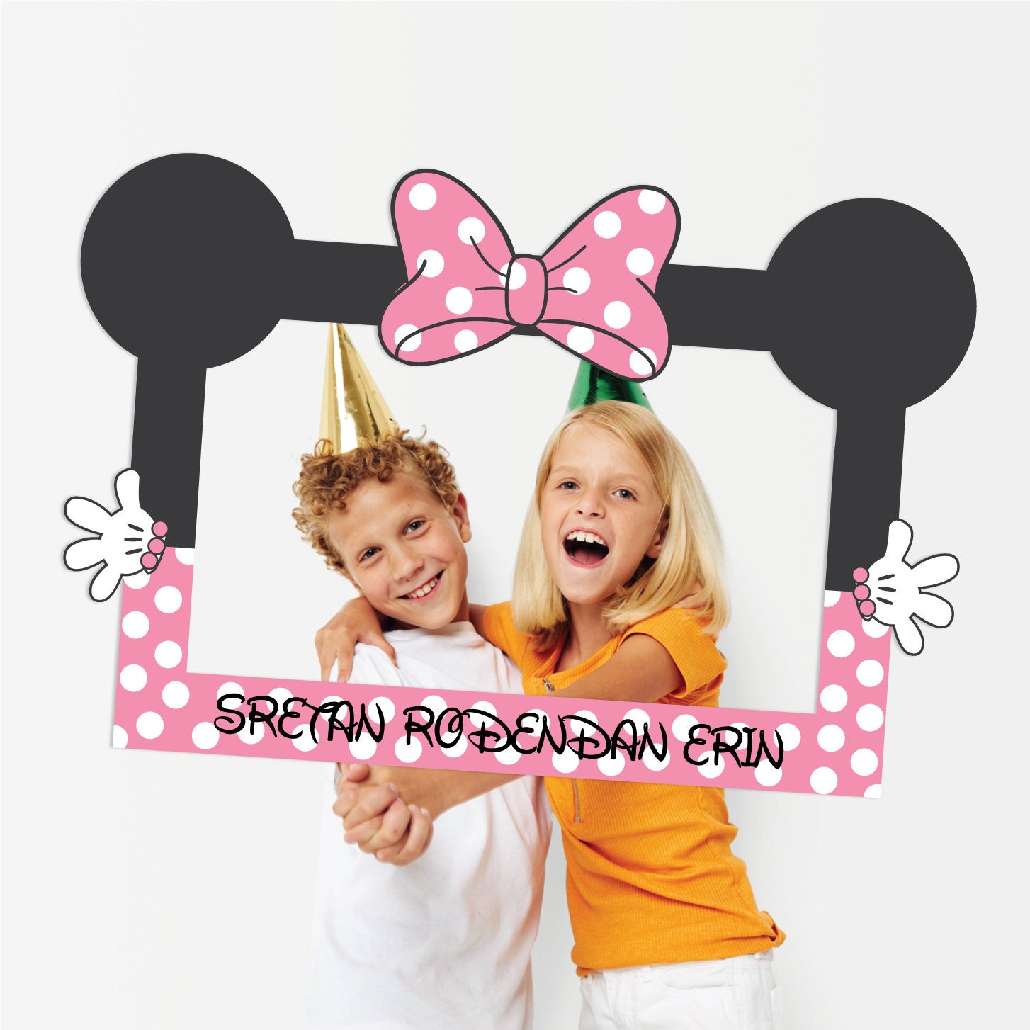 Personalized Minnie Mouse Photo Booth Frame | Minnie Mouse Selfie Frame ...