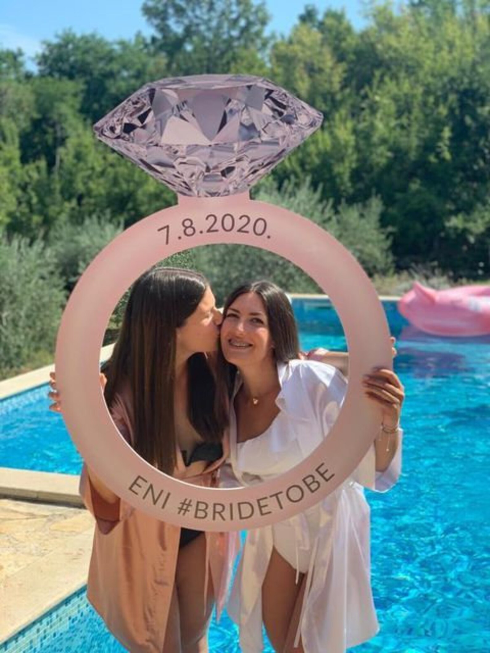 DIGITAL DOWNLOAD Personalized Bachelorette Ring Photo Booth Frame Hen ...