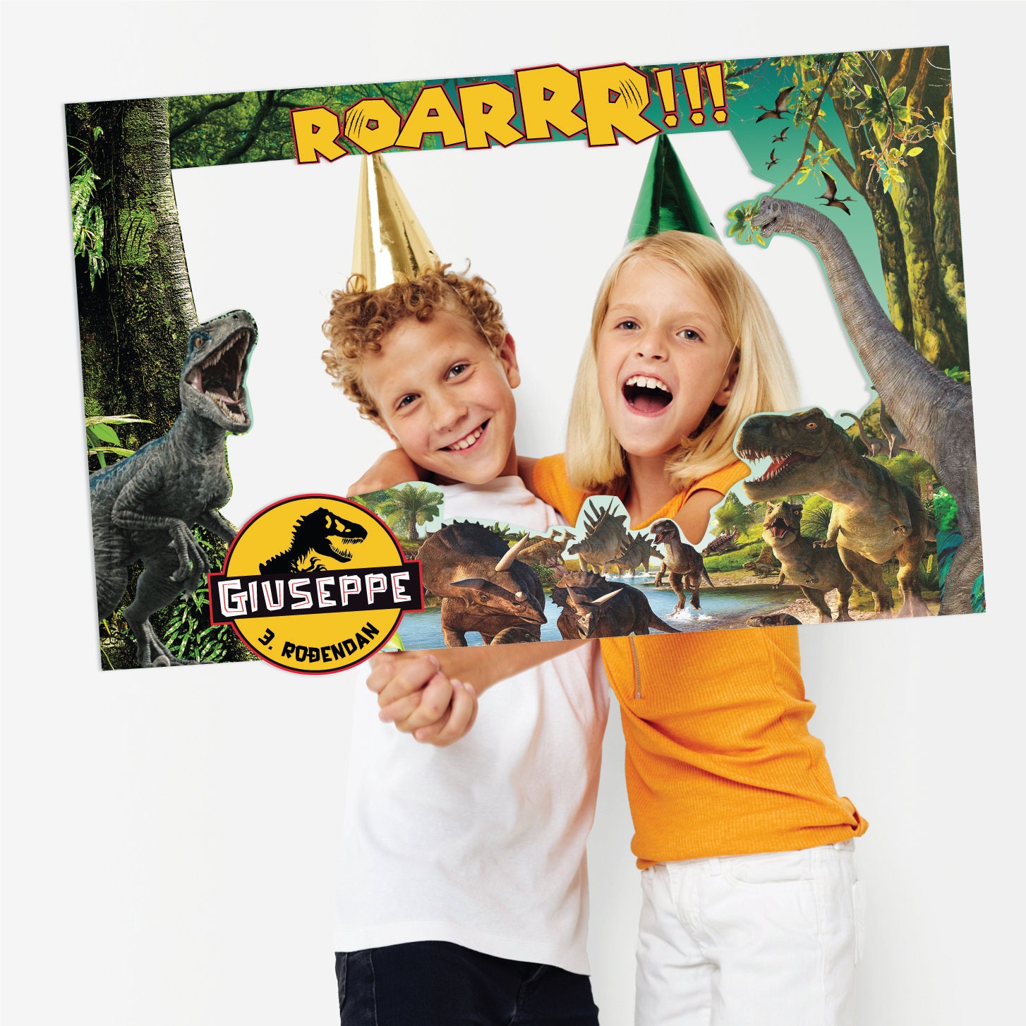 DIGITAL FILE Jurassic Park Birthday Photo Booth Frame, Jurassic World ...