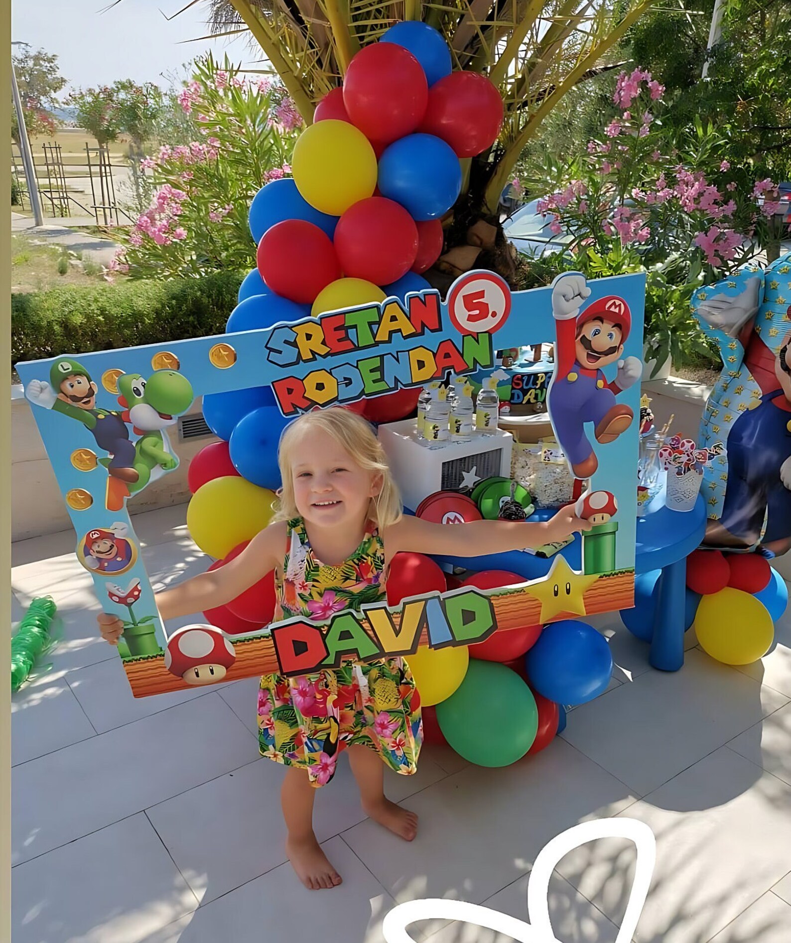 DIGITAL FILE Super Mario Photo Booth Frame, Super Mario Photo Frame ...