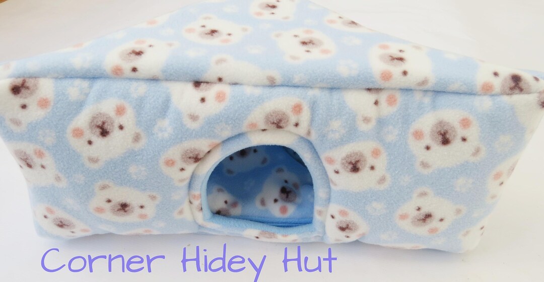Lots of Designs**corner Hidey Hut** Guinea Pig Bed**with Removable Pad ...