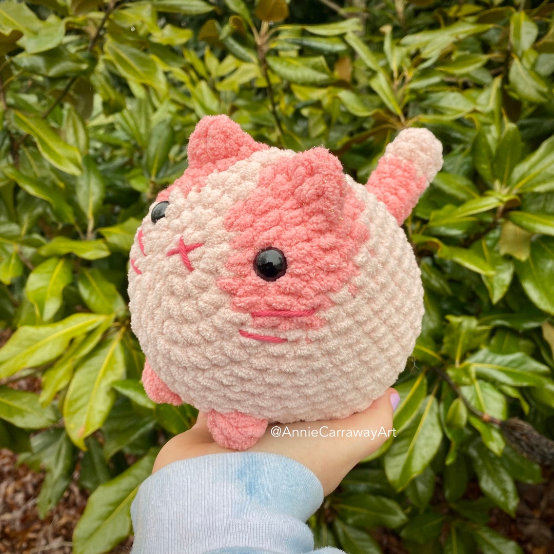 Pink Sparkle Cat Plushie Cute Cat Plushie, Kawaii Cat, Cute Cat Plush ...