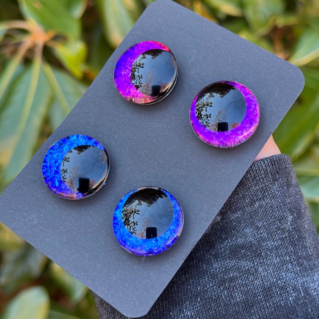 25 Mm Hand Painted Kawaii Eyes Heather Nova Set 3 - Etsy