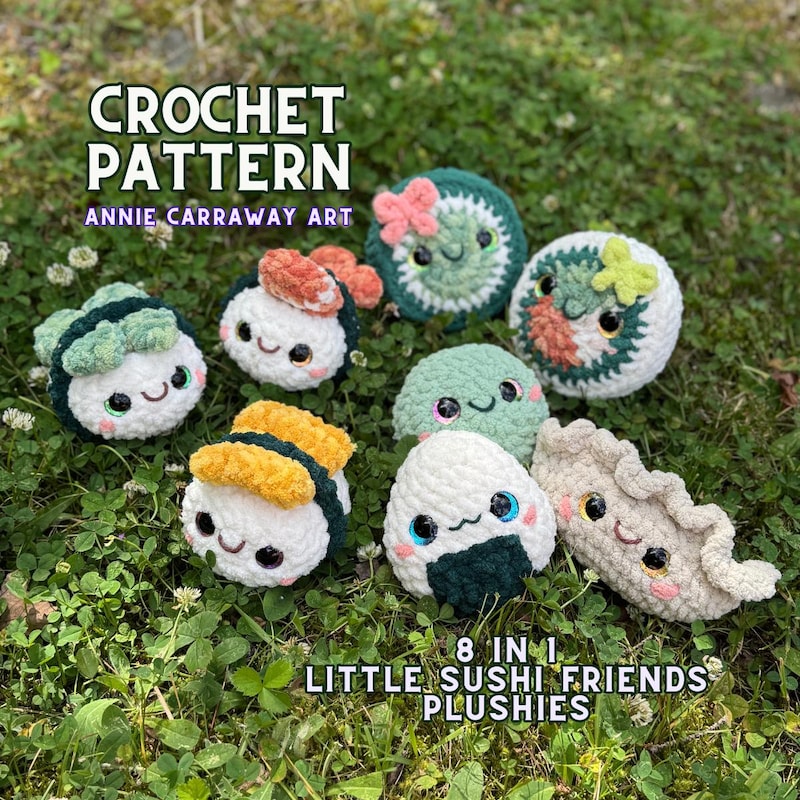 Pattern Sushi Crochet - Etsy