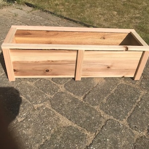 Rectangular Cedar Planter Box - Etsy