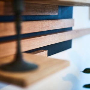 Wall Shelf Oak Slatted Shelf - Etsy