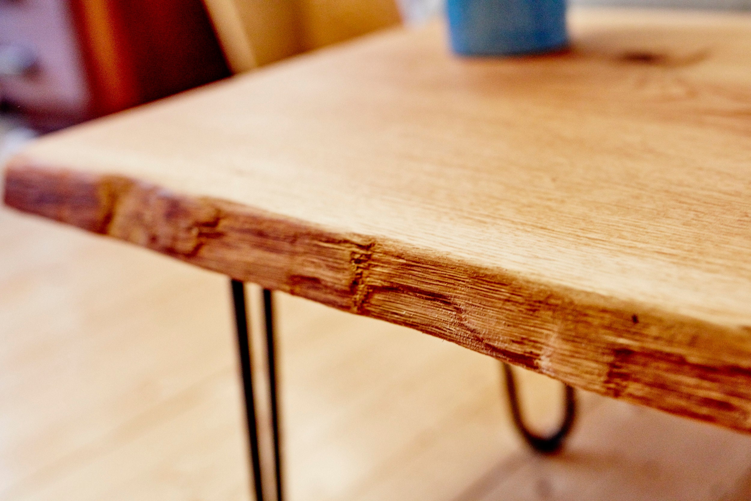 Solid Wood Panel Oak Washbasin Top Oak Unglued Table Top | Etsy UK