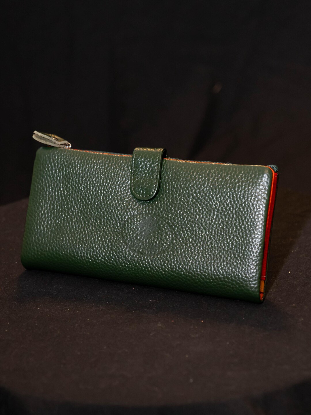 Green Italian Leather Bank Bag - Etsy