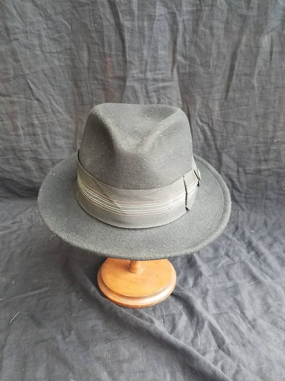 Black Medium Brim Fedora | Etsy