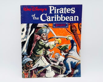 Rare 1968 Vintage Walt Disney's Pirates of the Caribbean Book/magazine ...