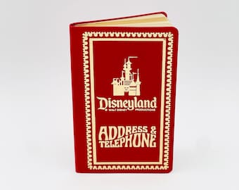 Unused 1970's Original Vintage Disneyland Address Book Walt Disney ...