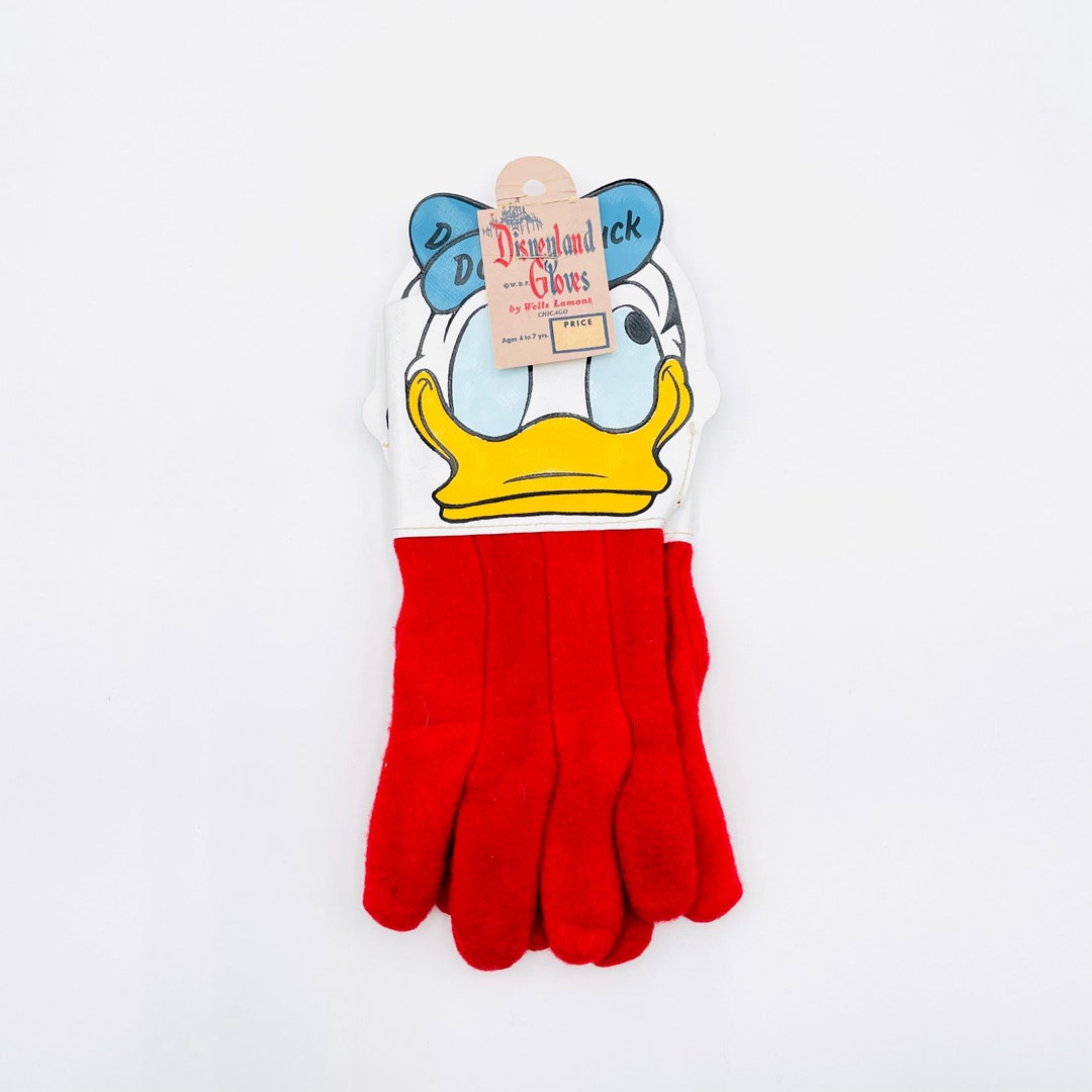 1950's Disneyland Donald Duck Children's Gloves Vintage Walt Disney ...