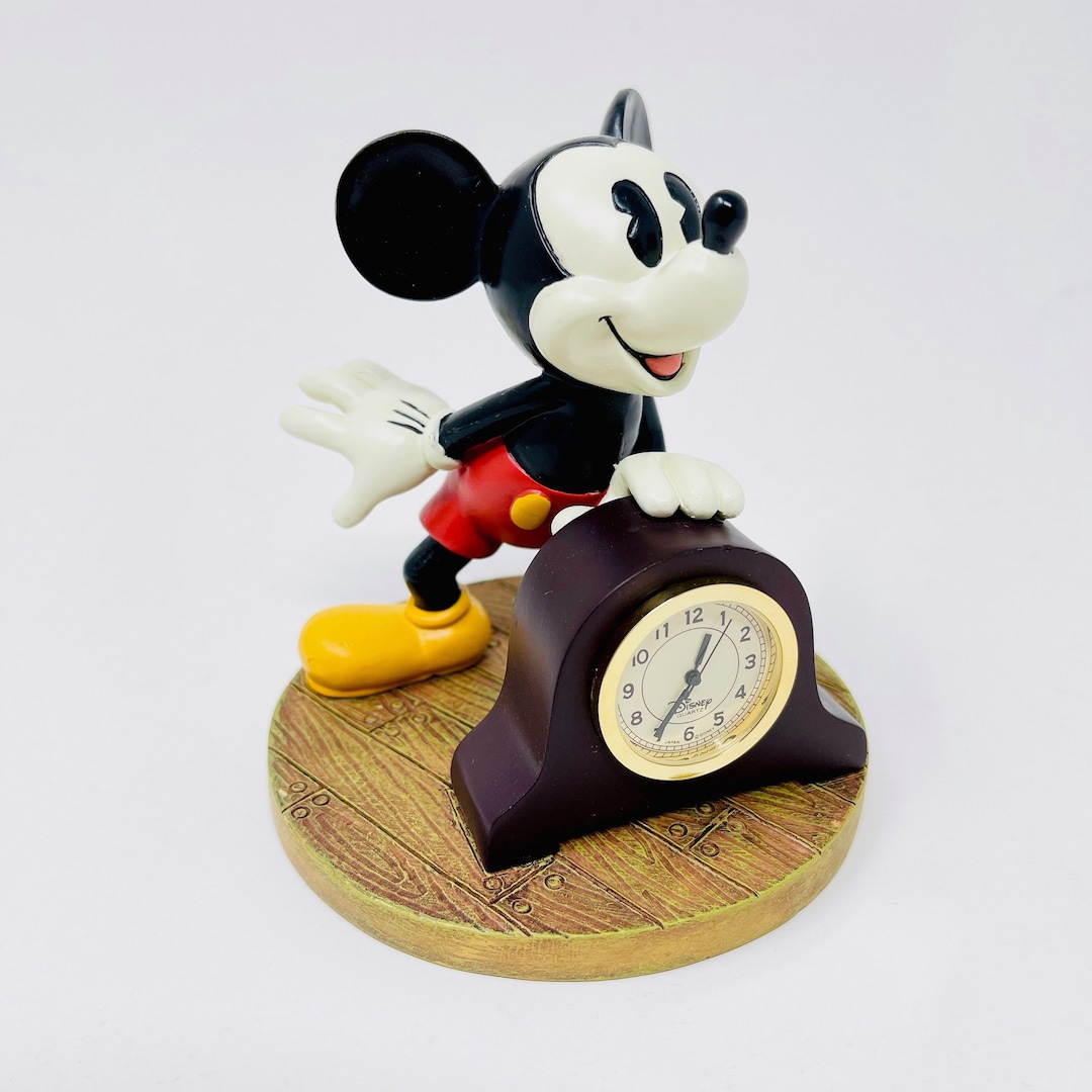 Original Mickey Mouse Figurine Clock Timepiece Authentic - Etsy