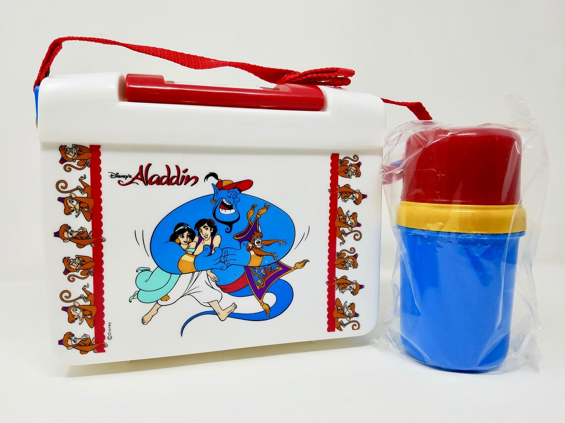Rare Vintage Disney's Aladdin Lunch Box with Thermos | Etsy