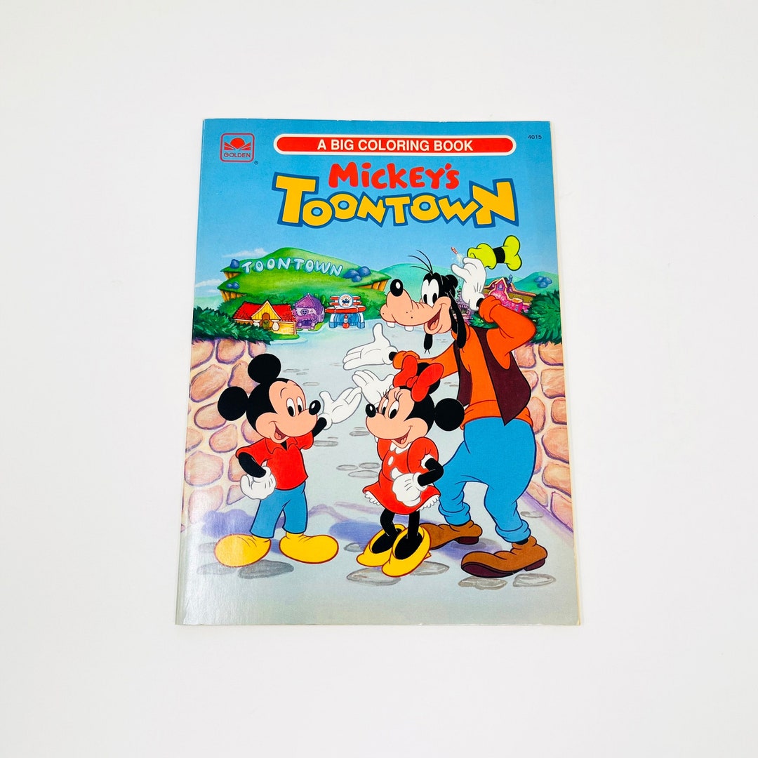 Unused Vintage Disneyland Toontown 1993 Coloring Book 1993 Authentic ...