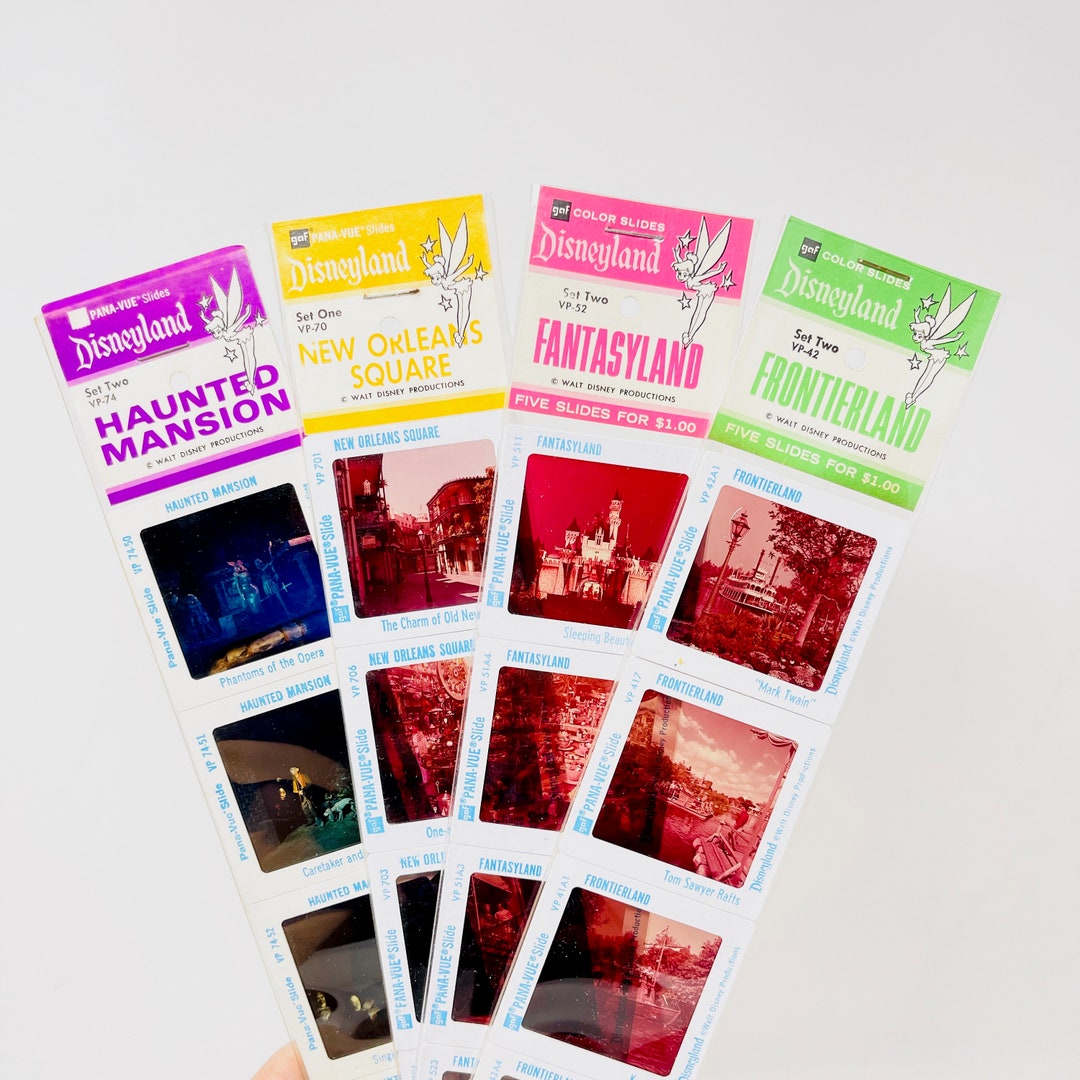 Vintage GAF PANA-VUE Disneyland Slides Frontierland New - Etsy
