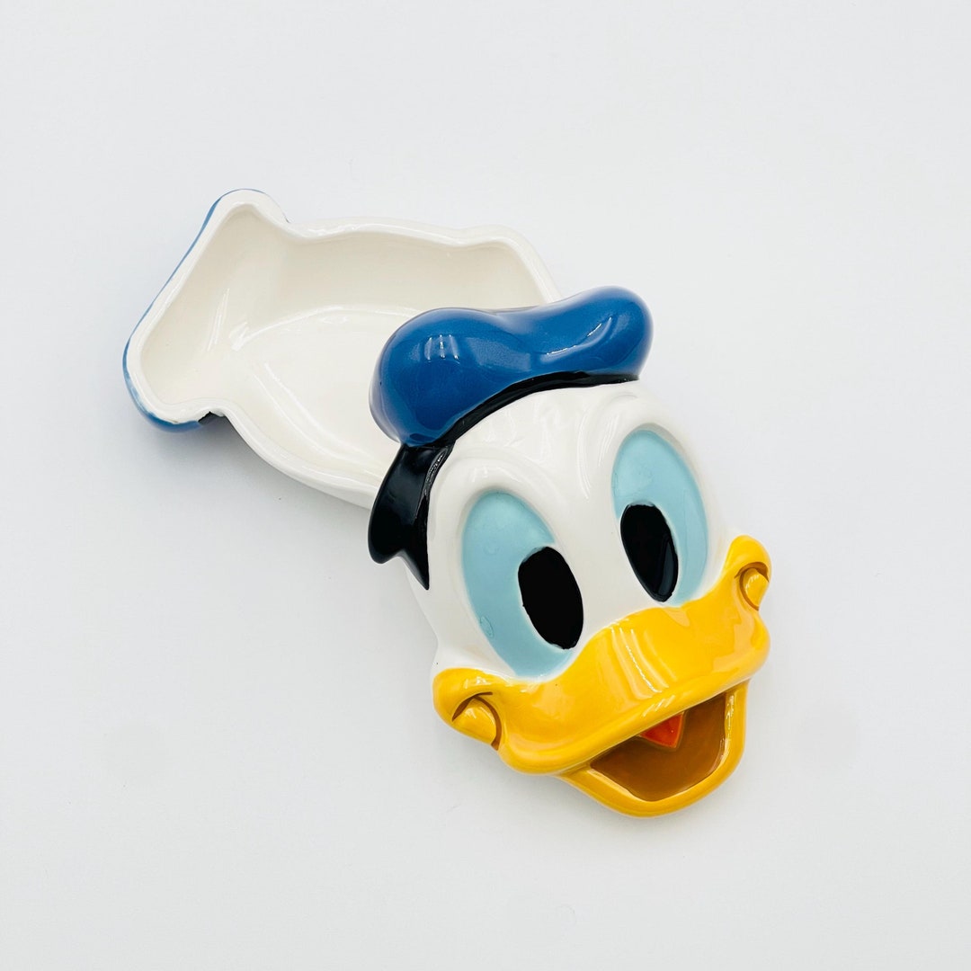 Donald Duck Box Vintage Ceramic Walt Disney Productions Original ...