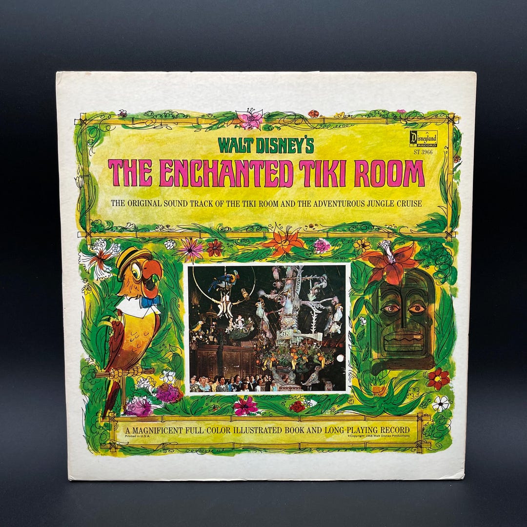 1968 Walt Disney the Enchanted Tiki Room Record & Adventureland Vinyl ...